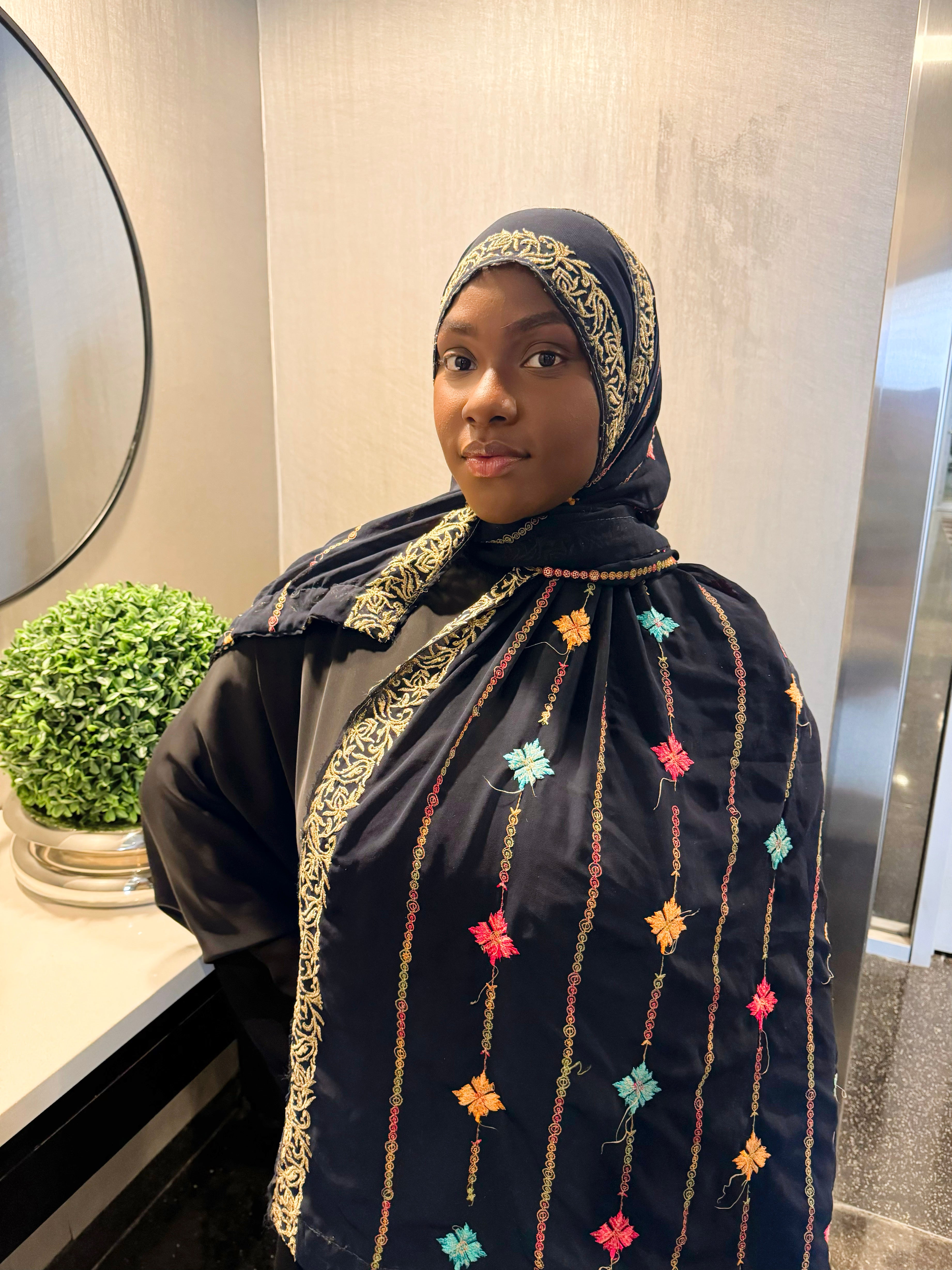Navy Blue/Multi Color Pop Shayla – Hijabi Pop